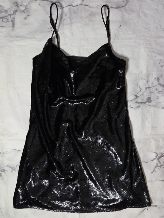 Dresses | Cmeo Collective Shiny Black Textured Cowl Neck Mini Dress ...